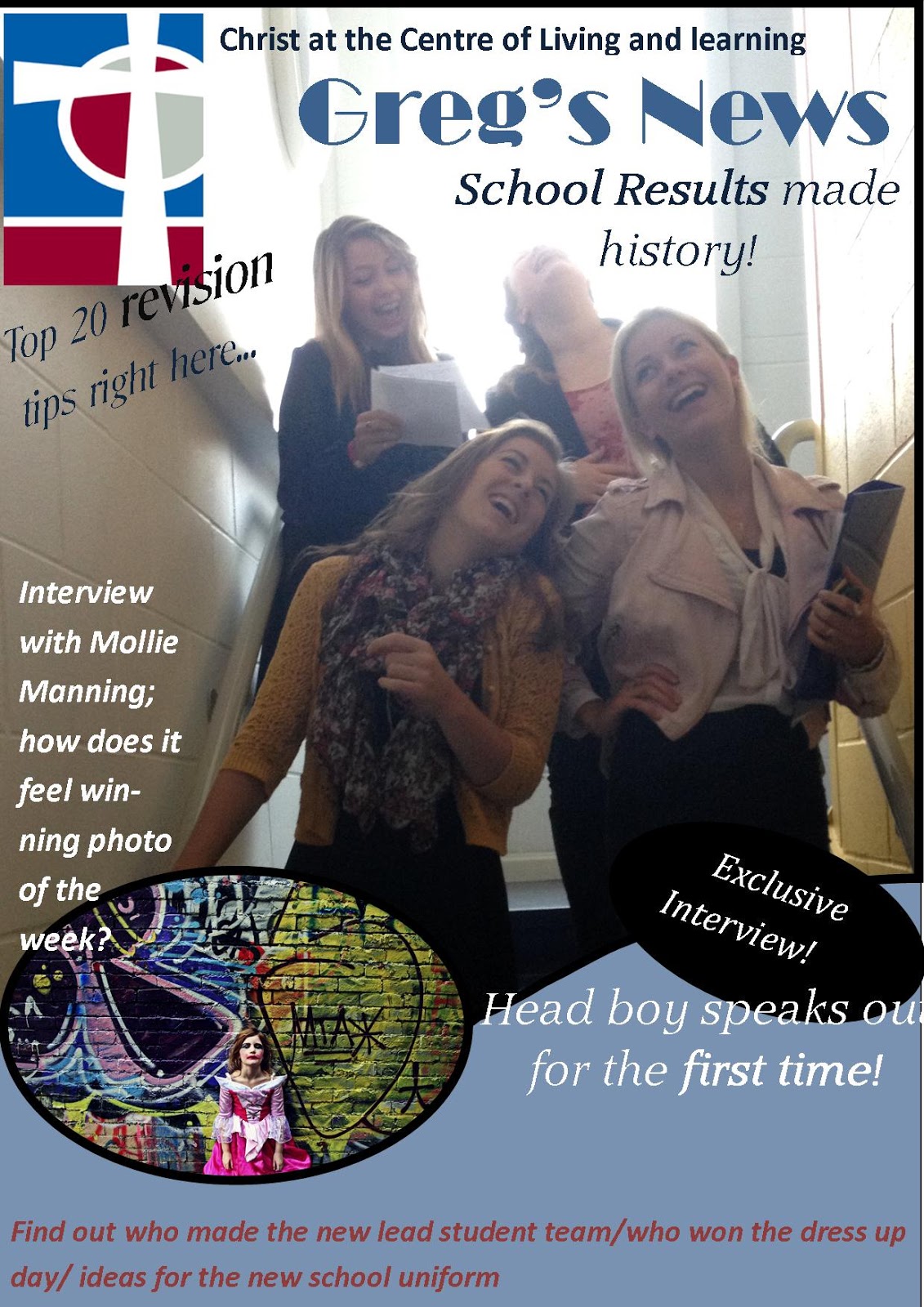 Lucy Terrell; AS Media Studies Coursework : School Magazine Cover ...