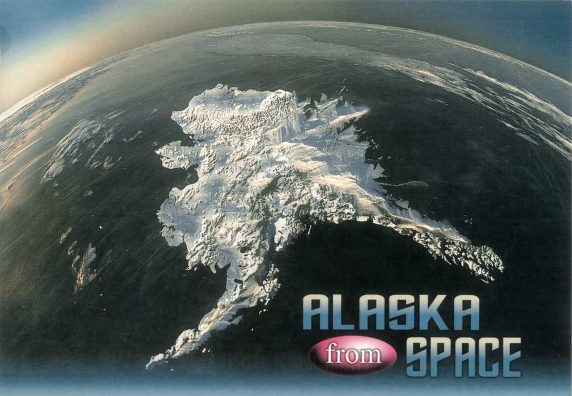 A Postcard for World Peace: 1077. Alaska from space