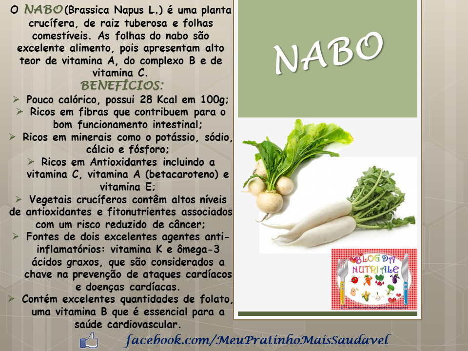 JORNAL PONTO COM: Nabo e Quiabo e seus benefícios para a saúde