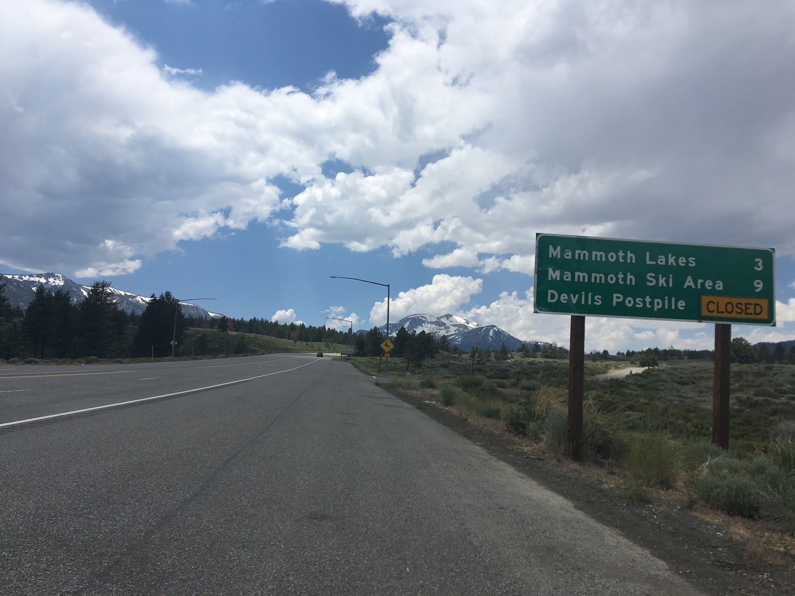 California State 203; the road that could have been a Trans-Sierra Highway
