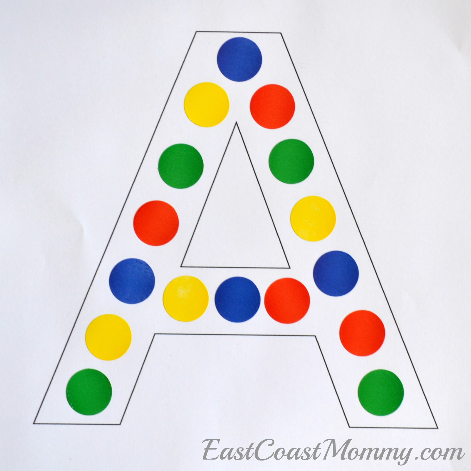 East Coast Mommy: Alphabet Crafts - Letter A