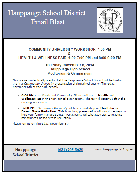 Hauppauge Library: 2014