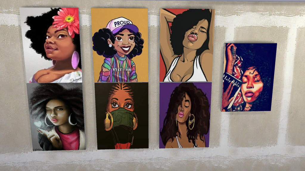 The Black Simmer: Paintings by Afrosimtricsimmer