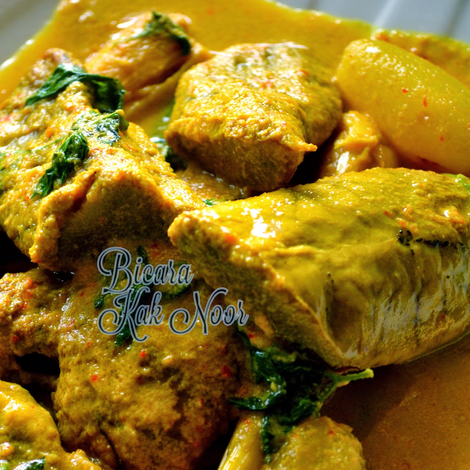 Telur Ikan Terubok Masin Masak Lemak Kuning - Dapur Kak Noor