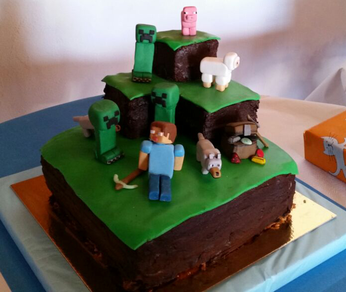 No te dejes el postre: Tarta temática: Minecraft