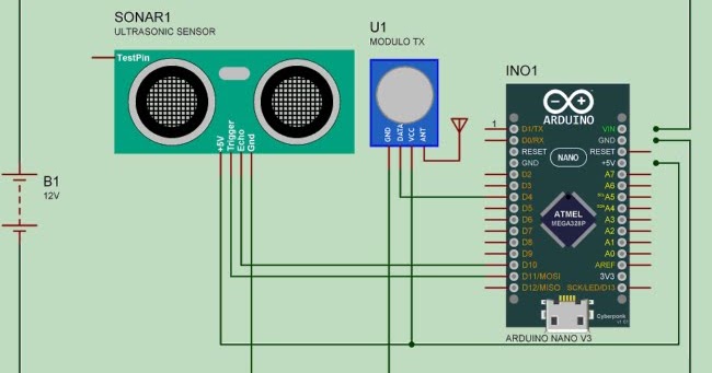 Wireless Water Level Indicator Using Arduino & Ultrasonic Sensor ...