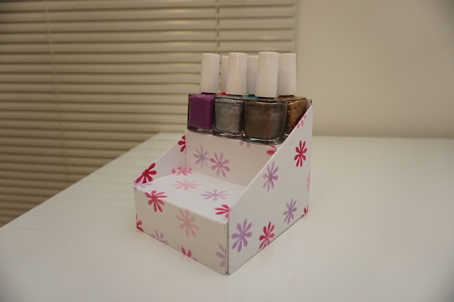 crafts and crafts only: DIY Nail polish display stand -Recycled craft
