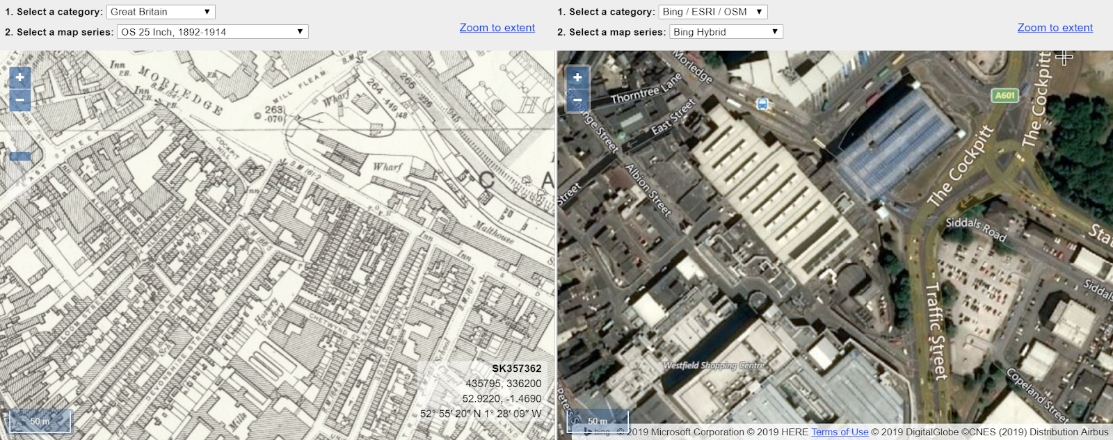 A Walker's Ramblings: Side by side maps