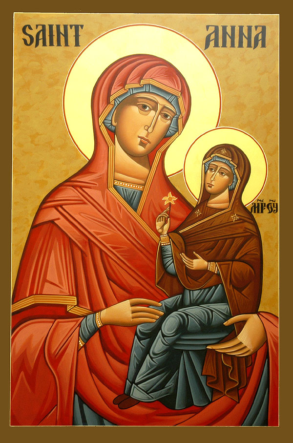 Presbytera Anna: Icône de Sainte Anne, Mère de Marie la Vierge.