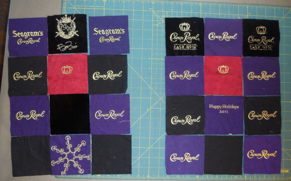 Katie's Quilts and Crafts: New Crown Royal Quilt