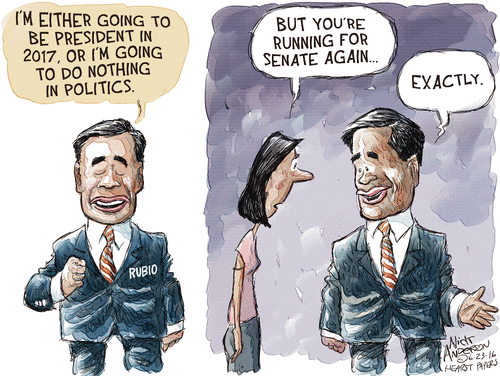 Hackwhackers: Today's Cartoon Twofer- "Little Marco" Rubio's Bad Reviews