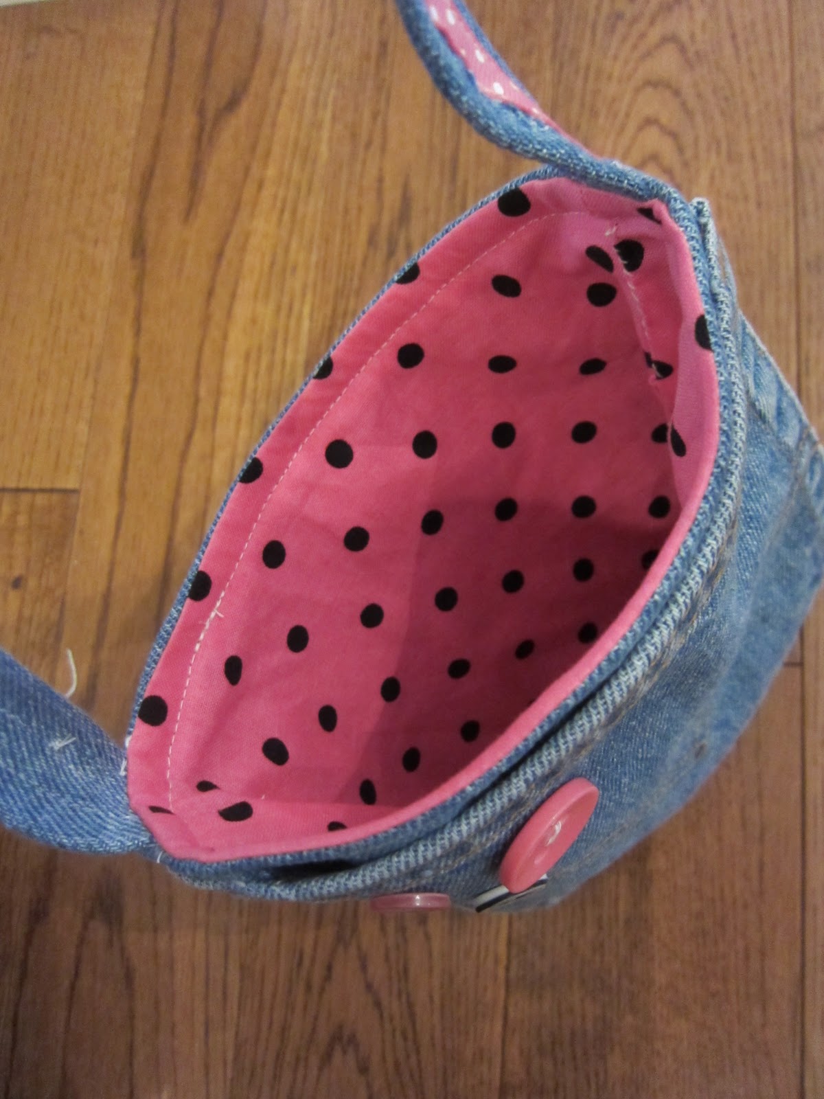 One Little Woman: Denim pocket purses