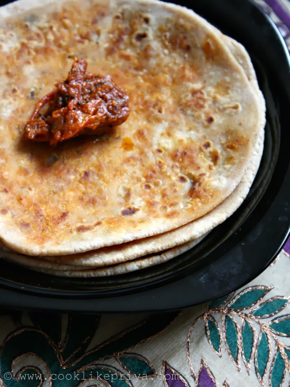 Cook like Priya: Paneer Stuffed Paratha | Pickled Paneer Paratha Recipe ...