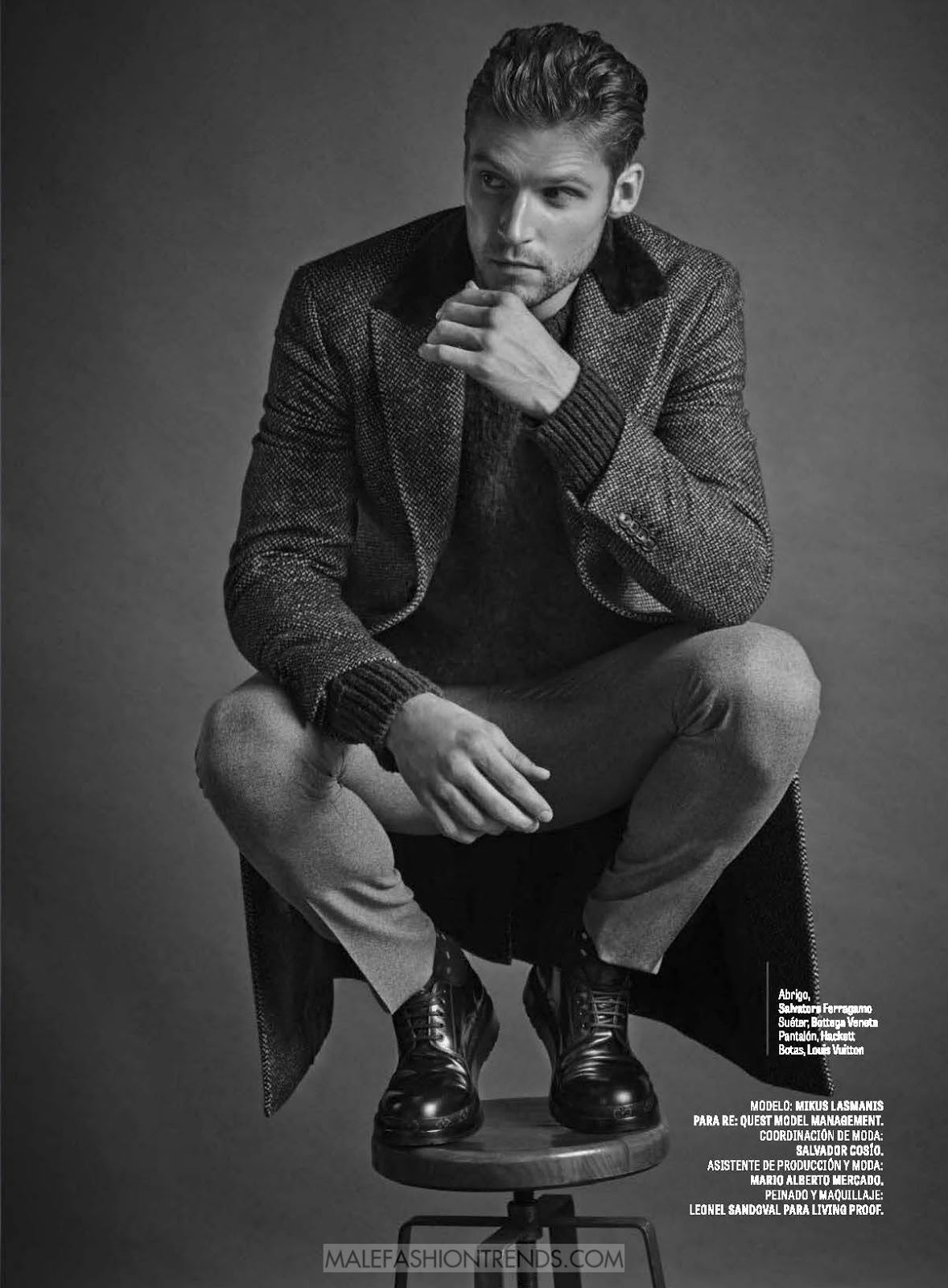 Mikus Lasmanis por Pablo Valero para GQ México