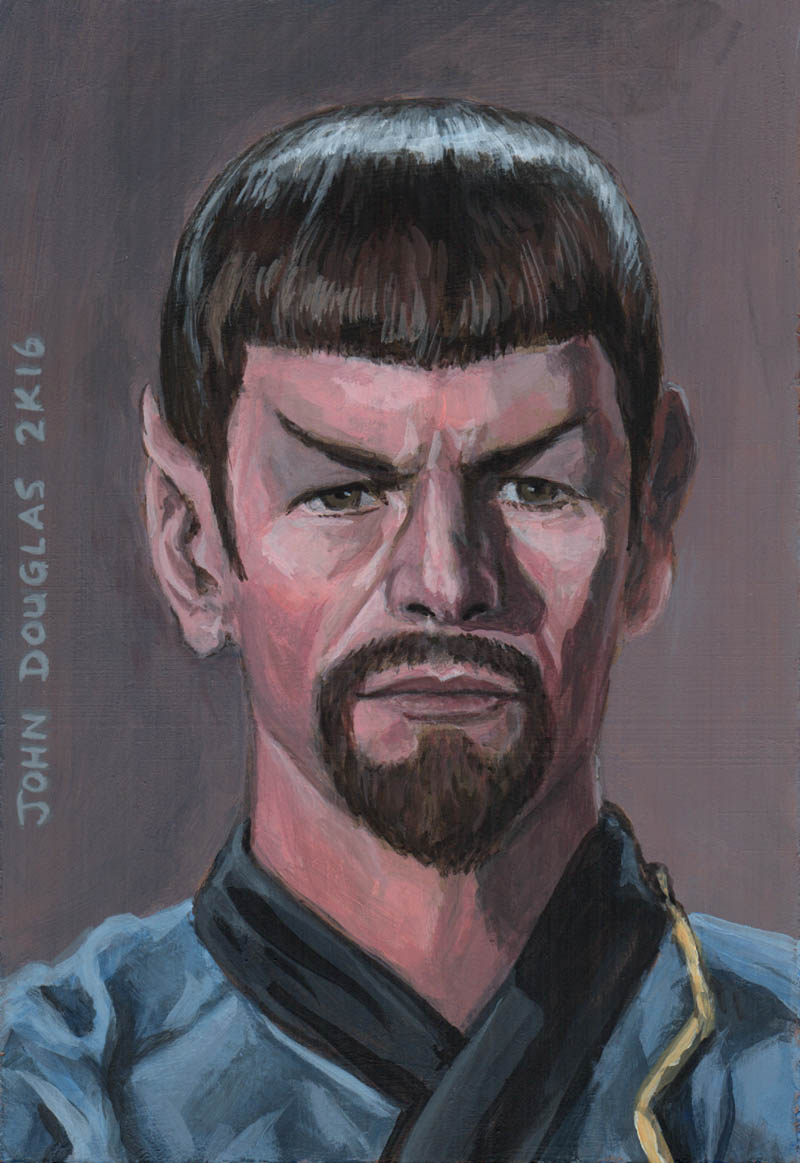 The John Douglas (Mostly) Comic Book Art Site: Mini-Paint: Evil Spock