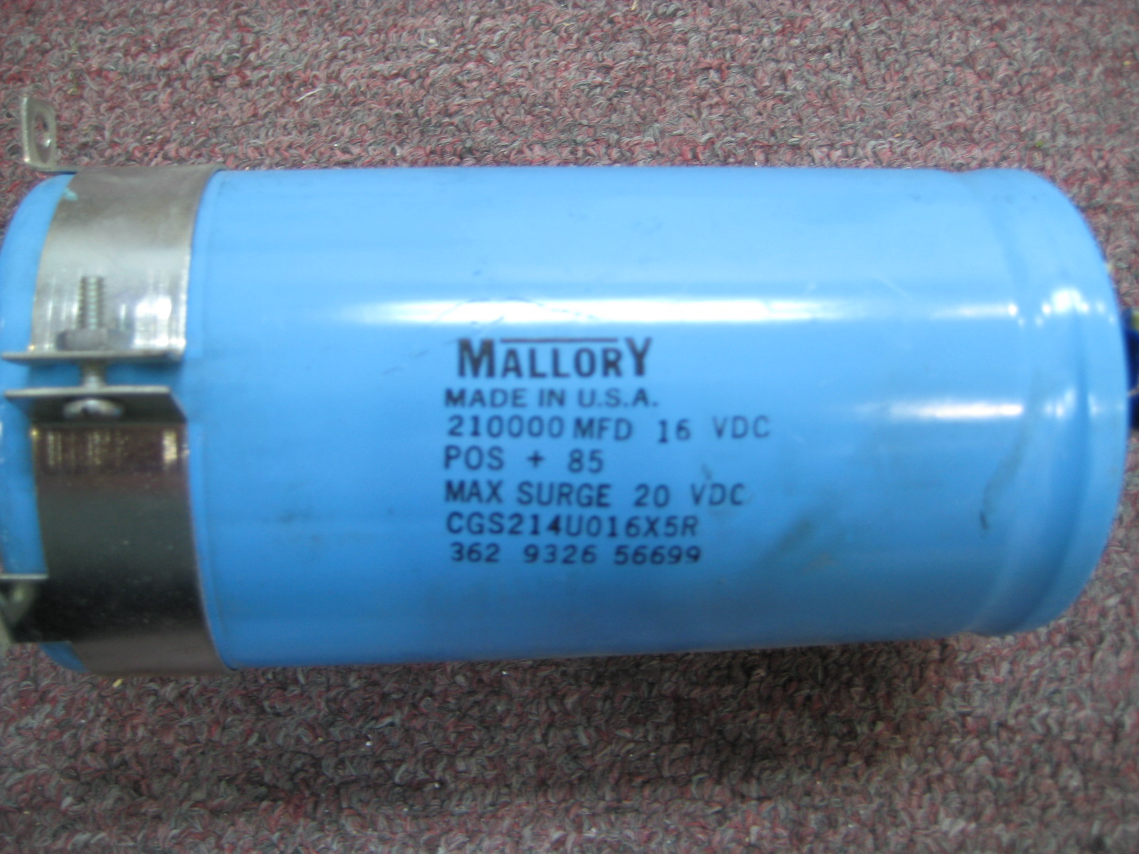 Recycle Mart Penang: Mallory capacitors 210 000 MFD 16VDC