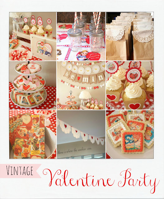 a vintage valentine party