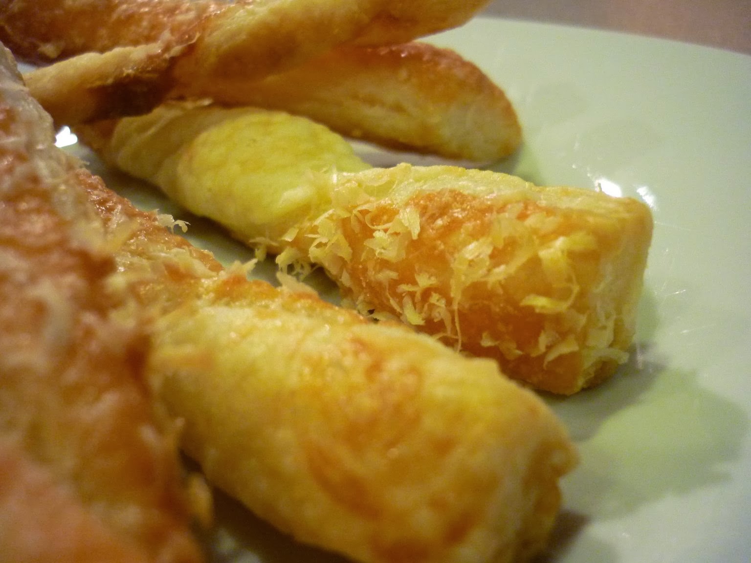 my adventures in baking: Homemade puff pastry becomes...parmesan twists ...