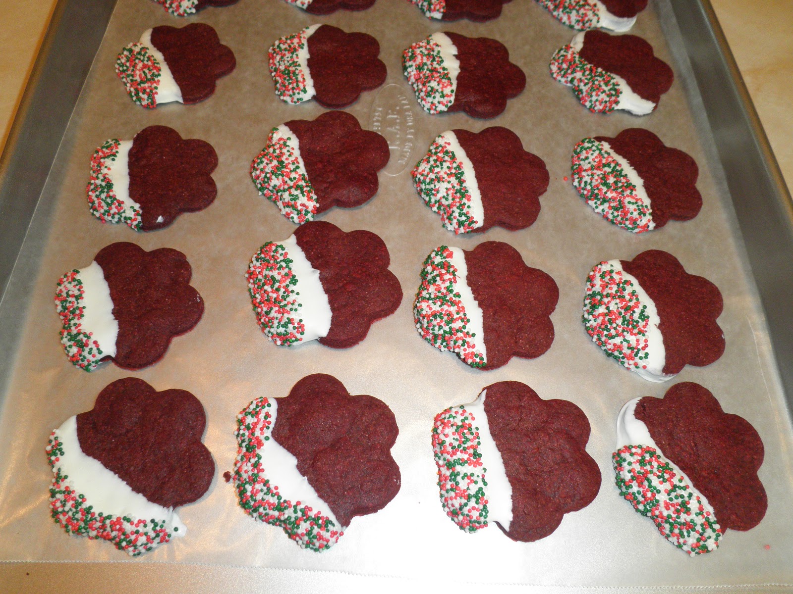 Secrets from the Cookie Princess: Red Velvet Shortbread Cookies