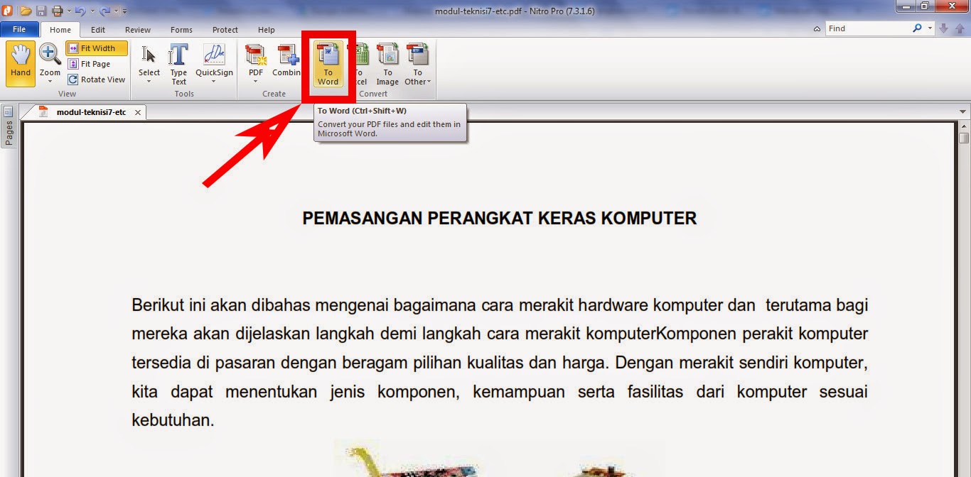 Cara Merubah Pdf ke Word | GUDANG SHARE & TUTORIAL