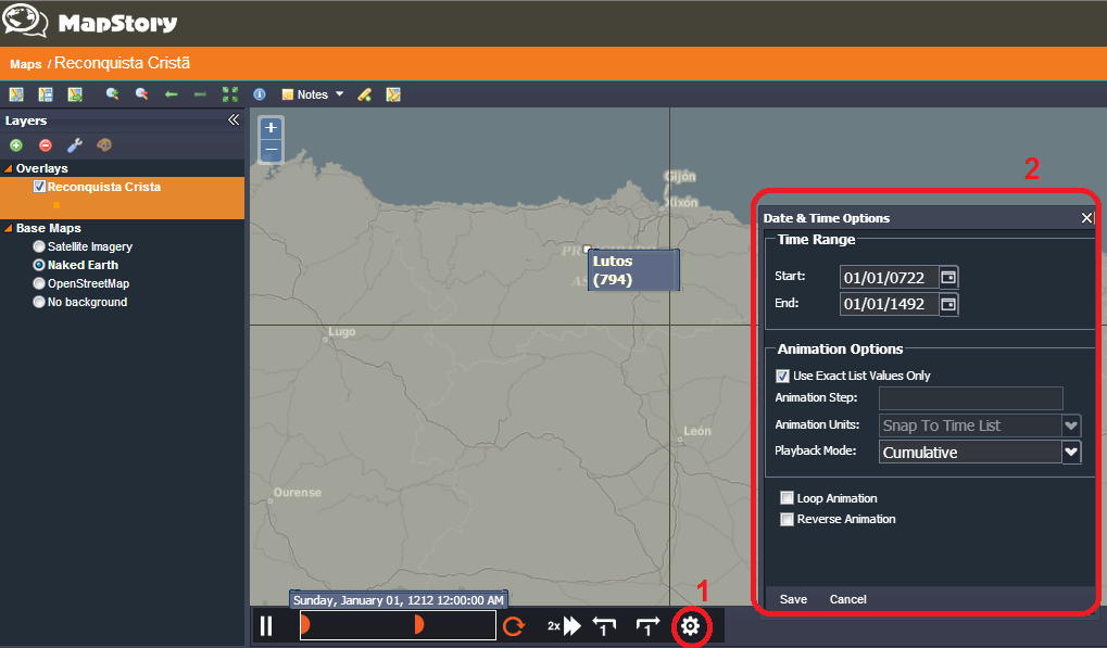 Opus SIG: MapStory - publicar mapas com cronologia dinâmica