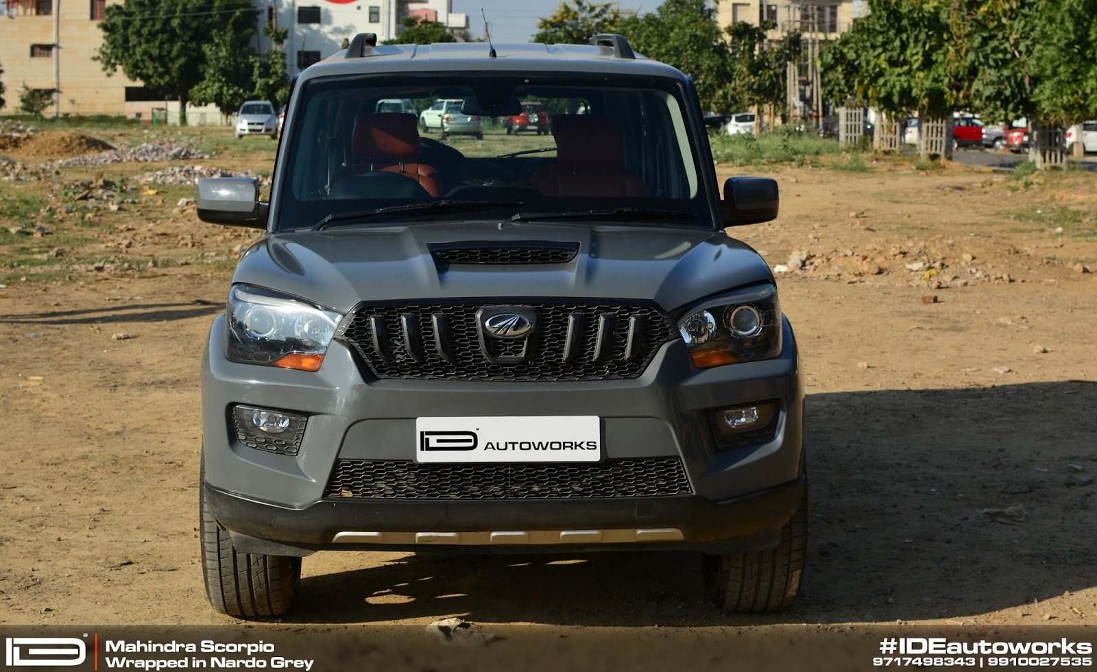 Mahindra Scorpio Wrap: Gloss Nardo Grey | IDE Autoworks