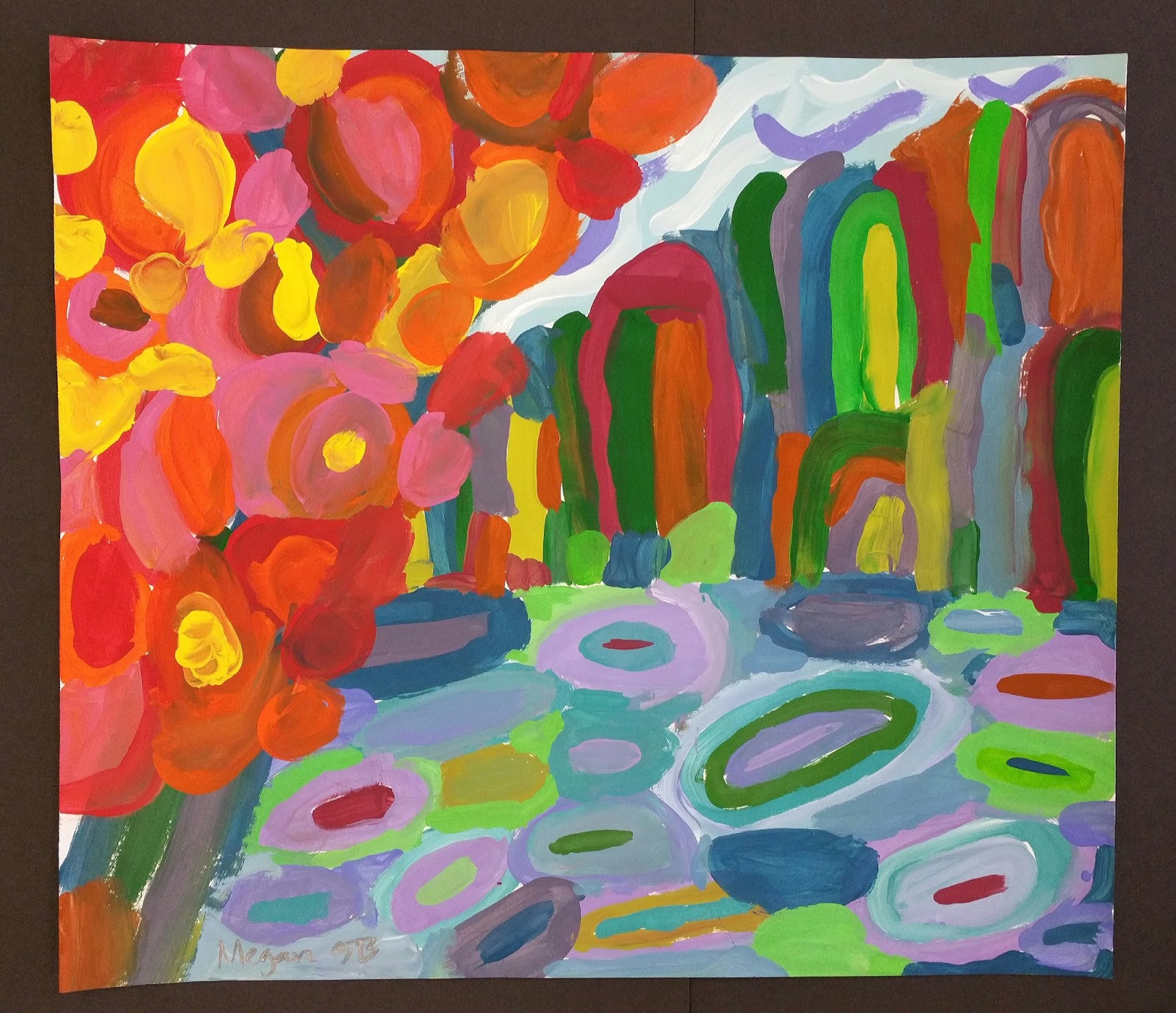 Paintbrush Rocket: 5th Grade - Abstract Landscapes inspired by artist ...