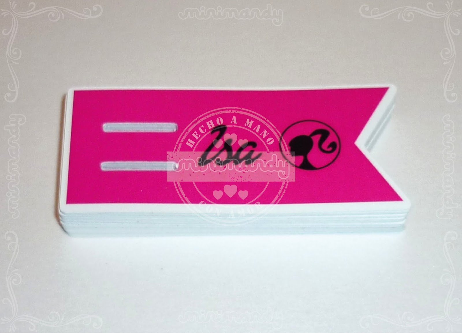 MinimandySign: Banderitas. Topper. Barbie