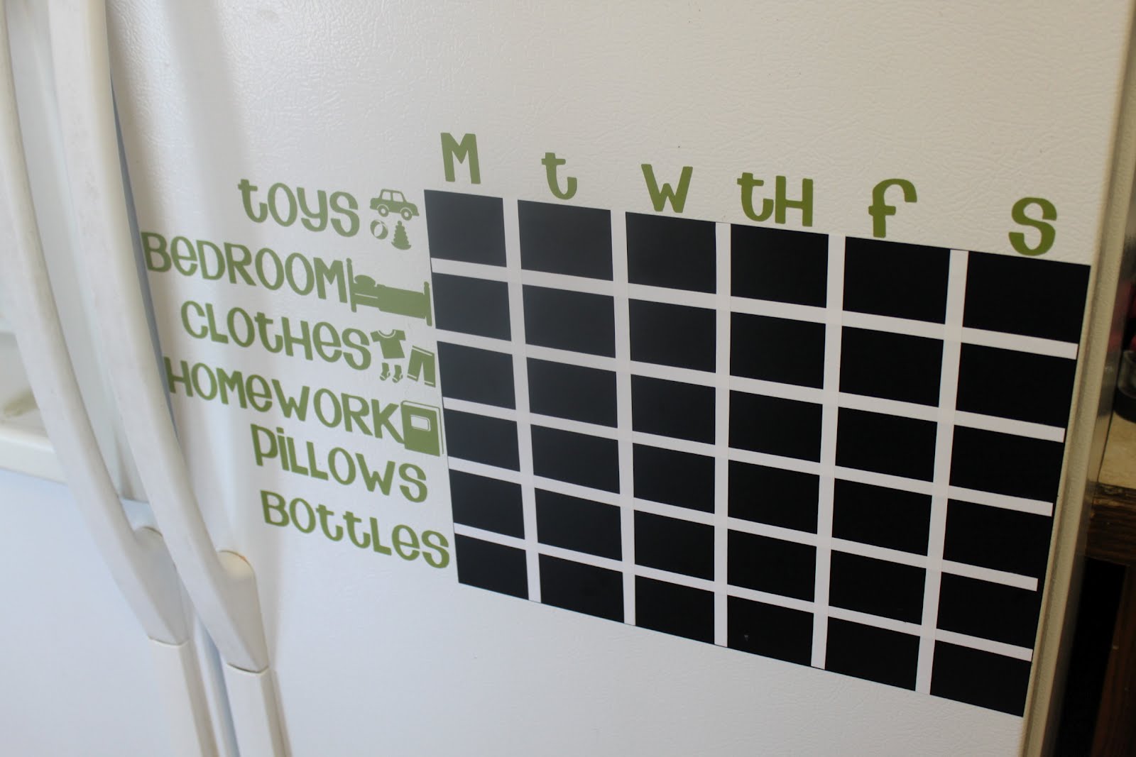 Tot Thursday: Chalkboard Chore Chart • Keeping it Simple