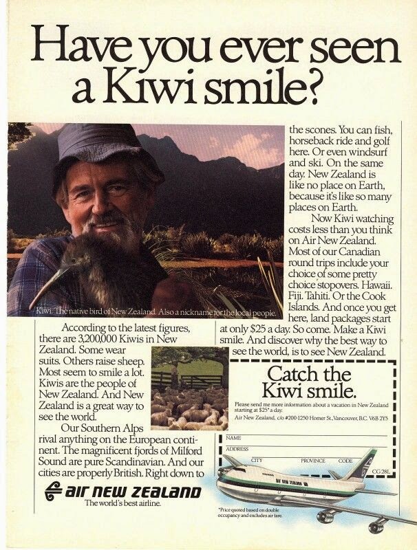 (Slightly Weird) Vintage New Zealand Advertising