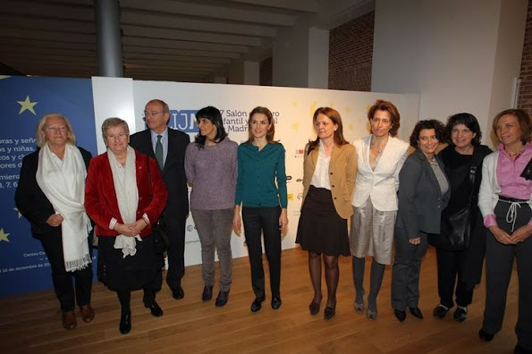 Princess Letizia visits Conde Duque in Madrid