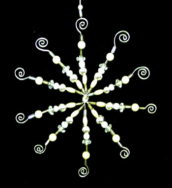 Bead and Wire Snowflake Jewelry Tutorials / The Beading Gem