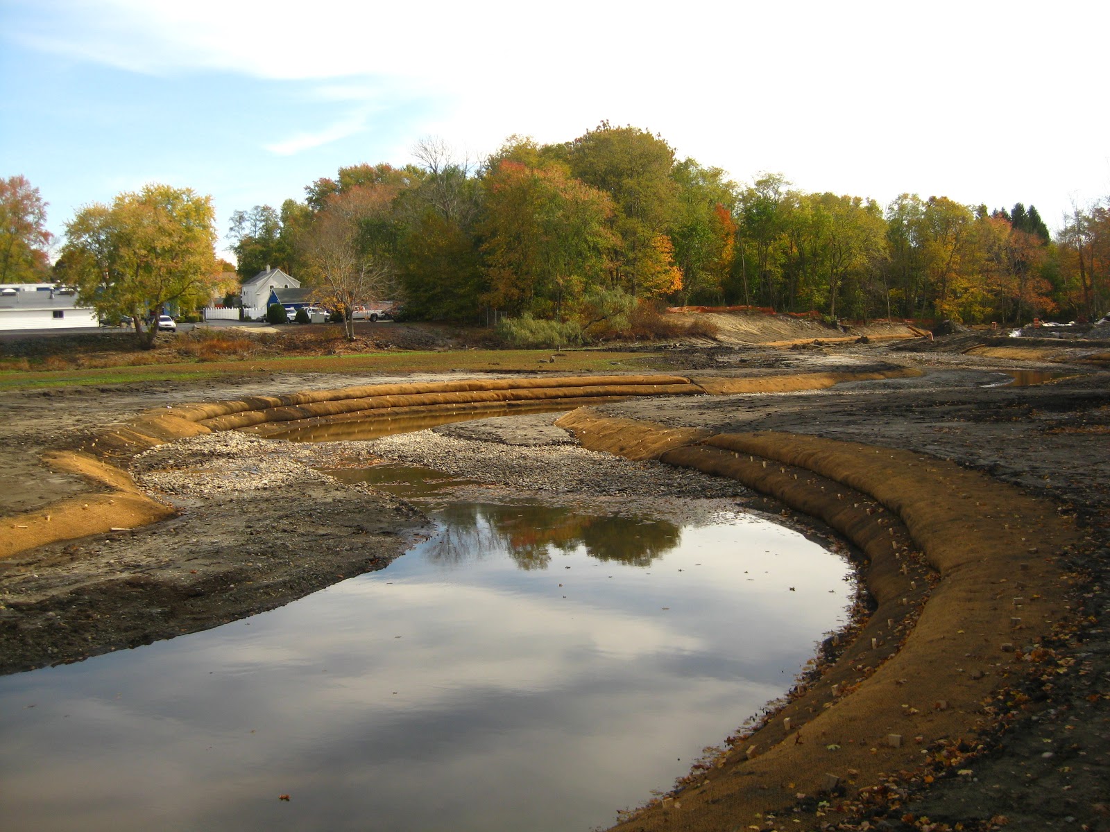 Mill River Restoration: Mill River channel restoration completed