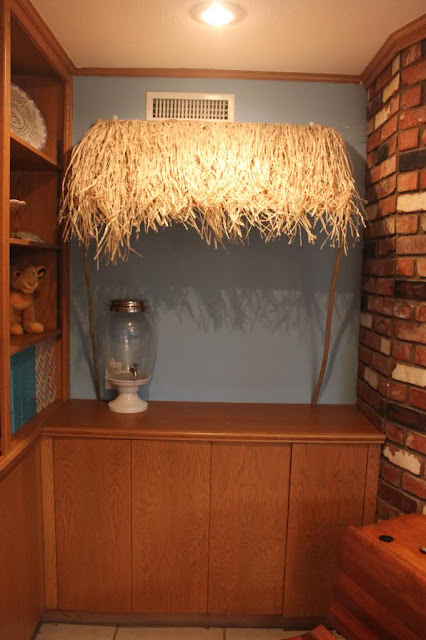 Clearwater Cottage: How to Make a Faux Tiki Roof