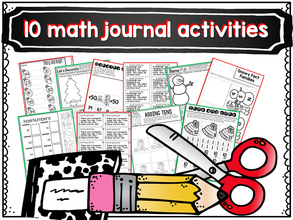December Math Games, Journals, and Printables - Tunstall's Teaching