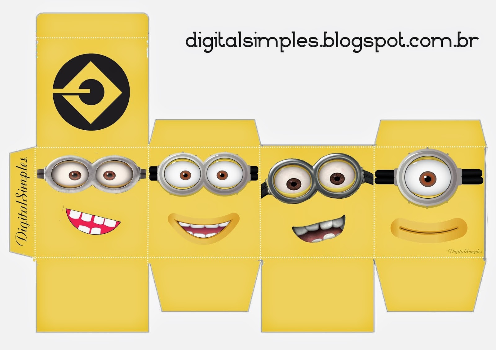 Cajas Cubo de los Minions para Imprimir Gratis. - Ideas y material ...