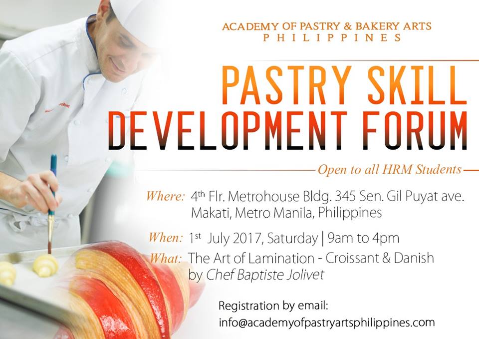 APCA MALAYSIA - Pastry & Culinary schools: Philippines Diary - Out of ...