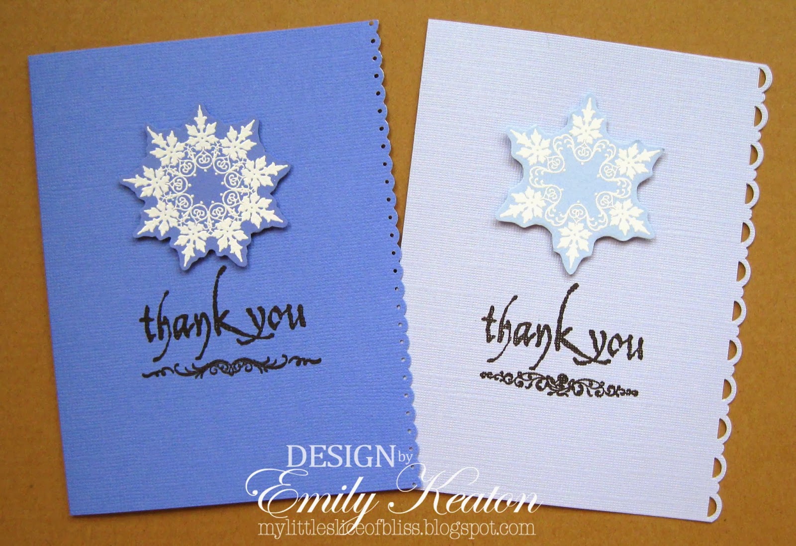 My Little Slice of Bliss: Snowflake Thank You Note Gift Set