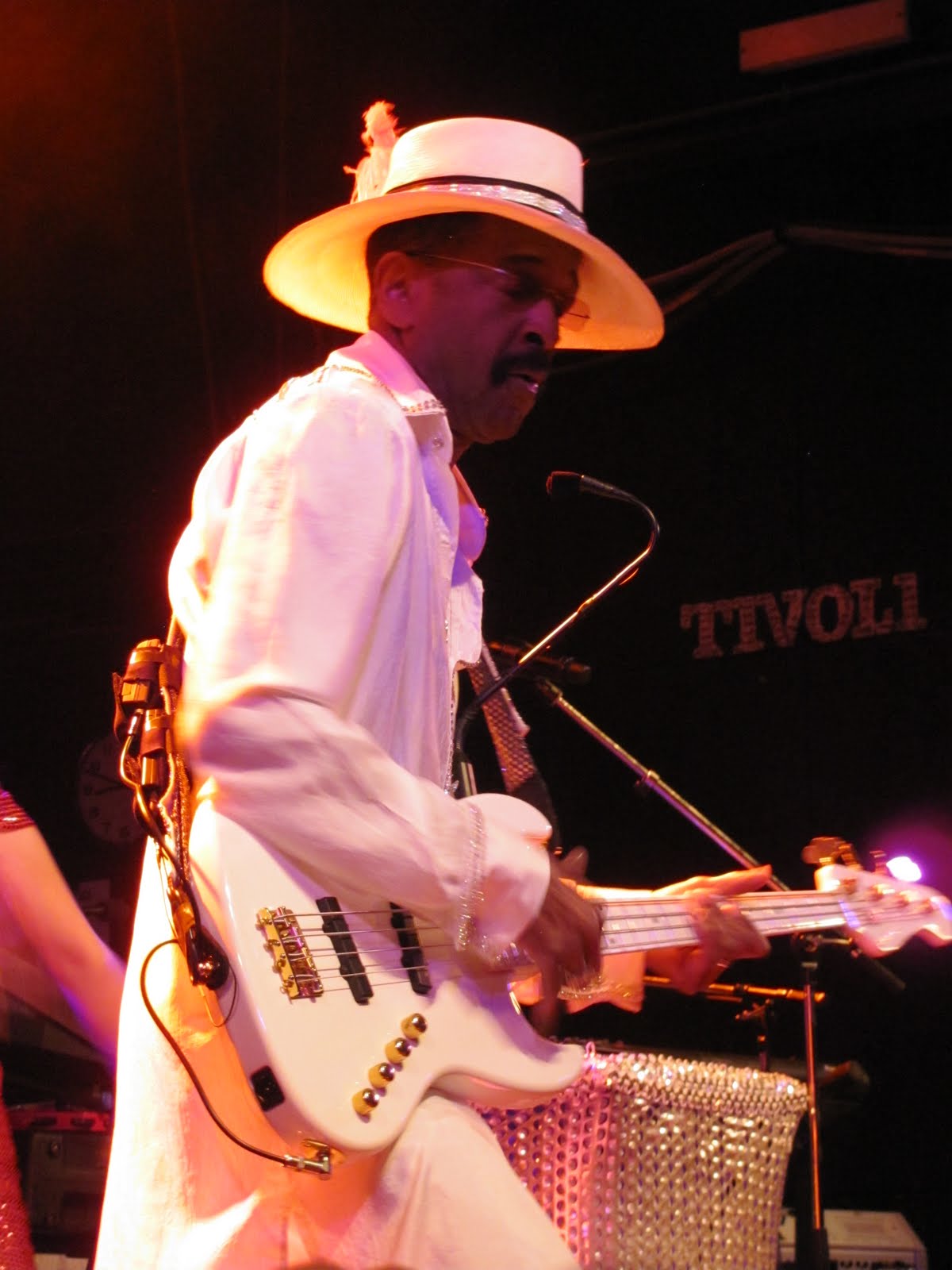 On stage with Larry Graham