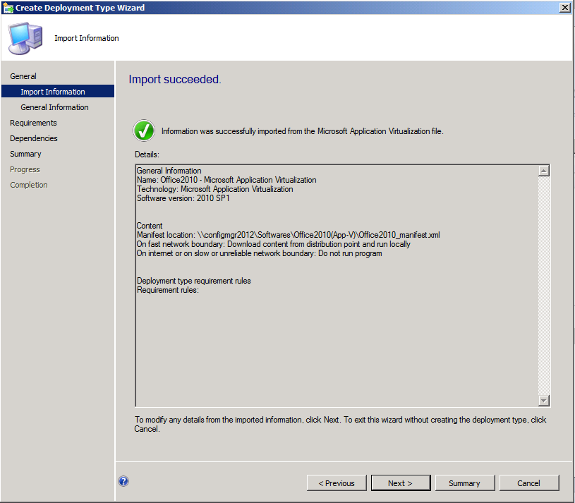 SCCM 2012: How to Create Deployment Type for Applications in SCCM