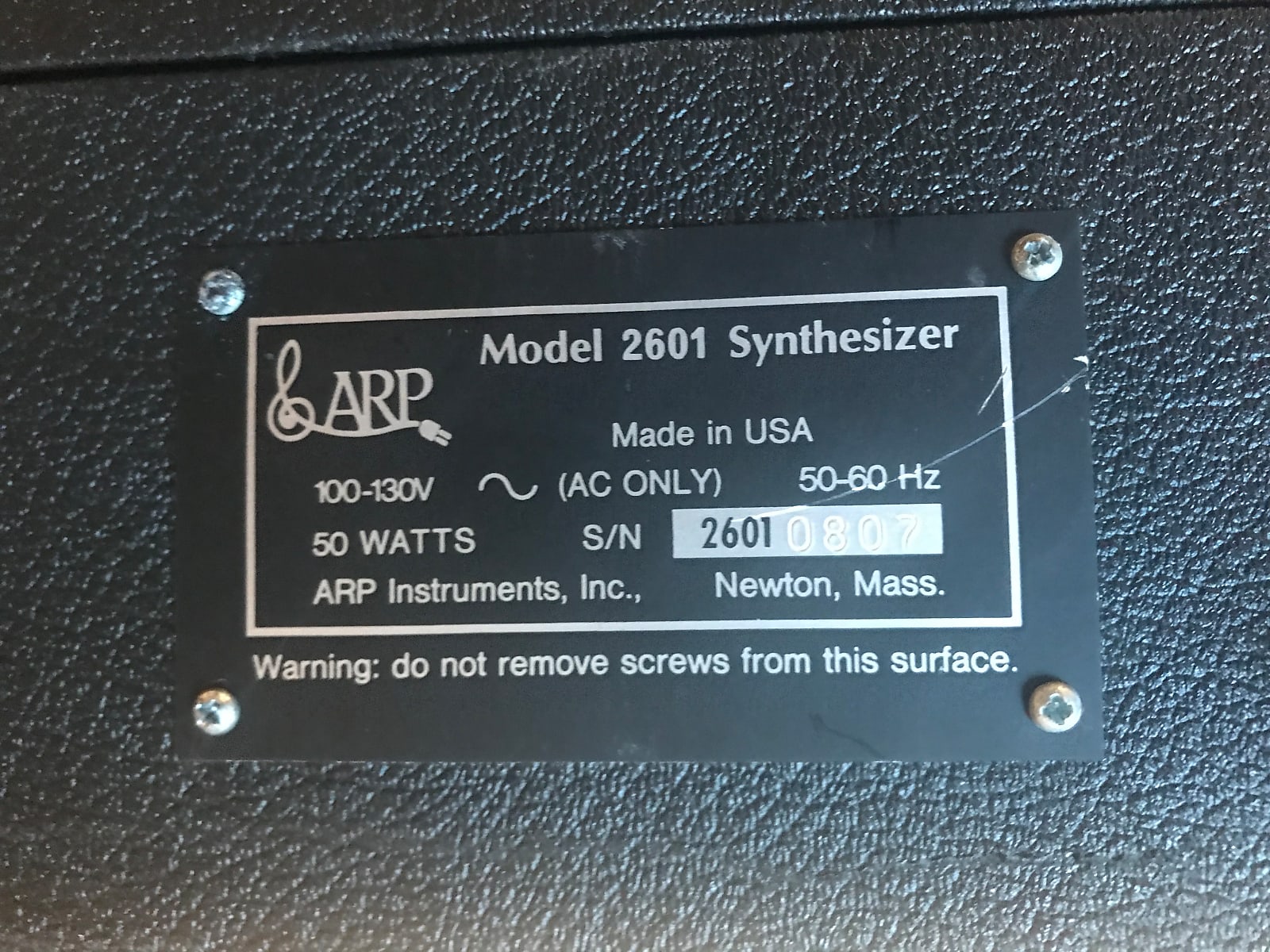 MATRIXSYNTH: ARP 2601 with 3620 Keyboard w/ Matching Serial Numbers SN 0807