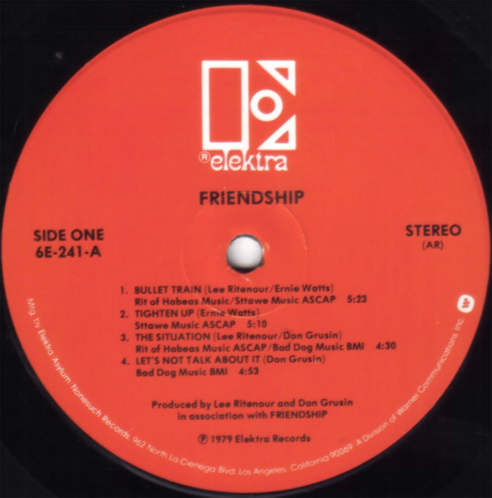 Rock On Vinyl: Friendship (feat. Lee Ritenour) - Selftitled (1979)