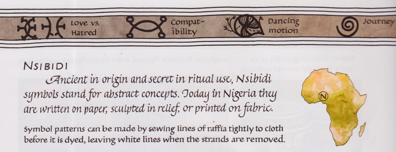 Margaret Shepherd: Calligraphy Blog: Africa 3: Nsibidi