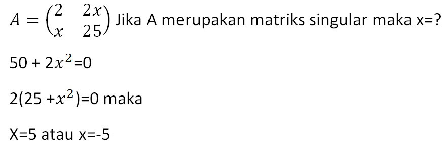 Rumus Operasi Matriks (Matriks Inverse, Transpose, dan Identitas ...