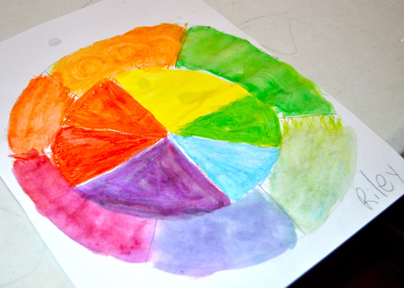 The Enchanted Life: Homeschool Art: Color Wheel