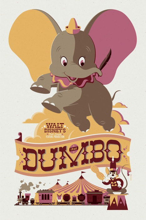 Ilustração: Cartazes dos filmes da Disney by Mondo ~ Own Mine