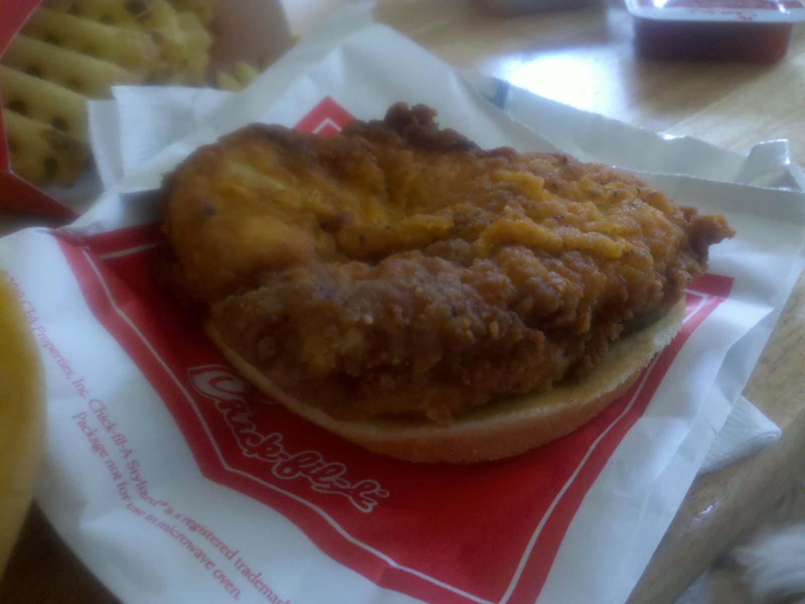 Random Dude Eats Random Food: Fast Food Review: Chick Fil A Spicy ...