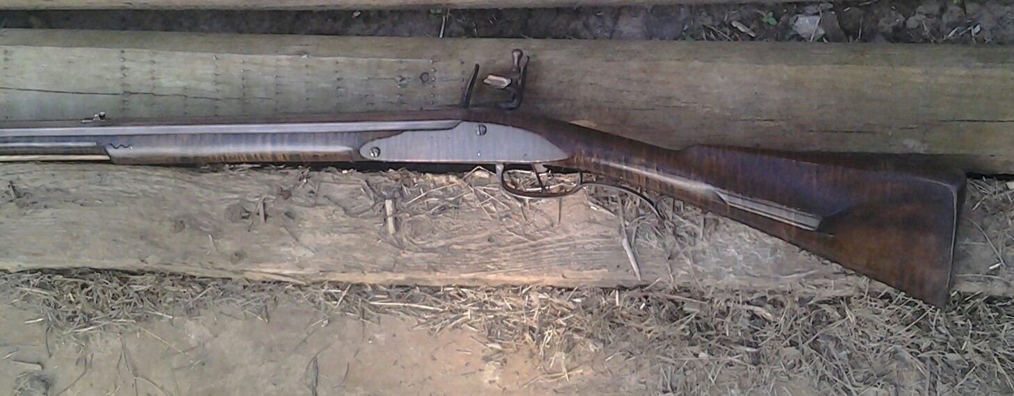 Joe Schell flintlocks: plain iron mounted virginia rifle