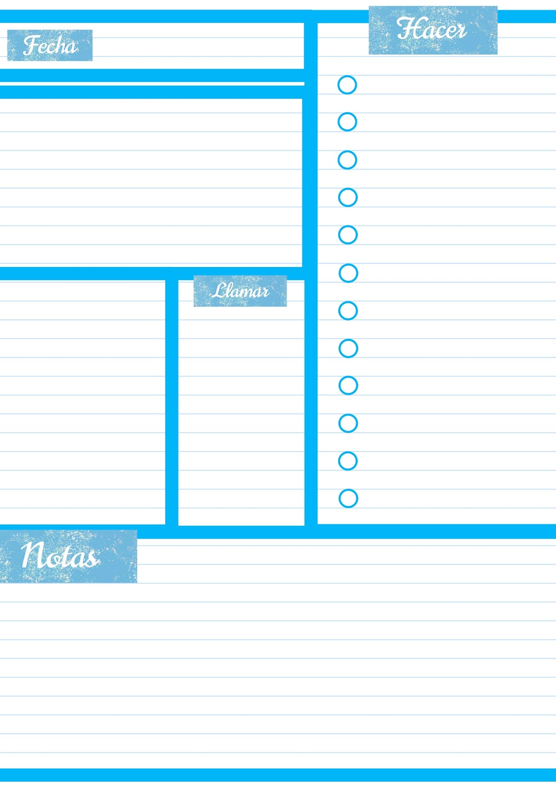 Planning diario imprimible gratis - Imprimibles y PNG gratis para ...