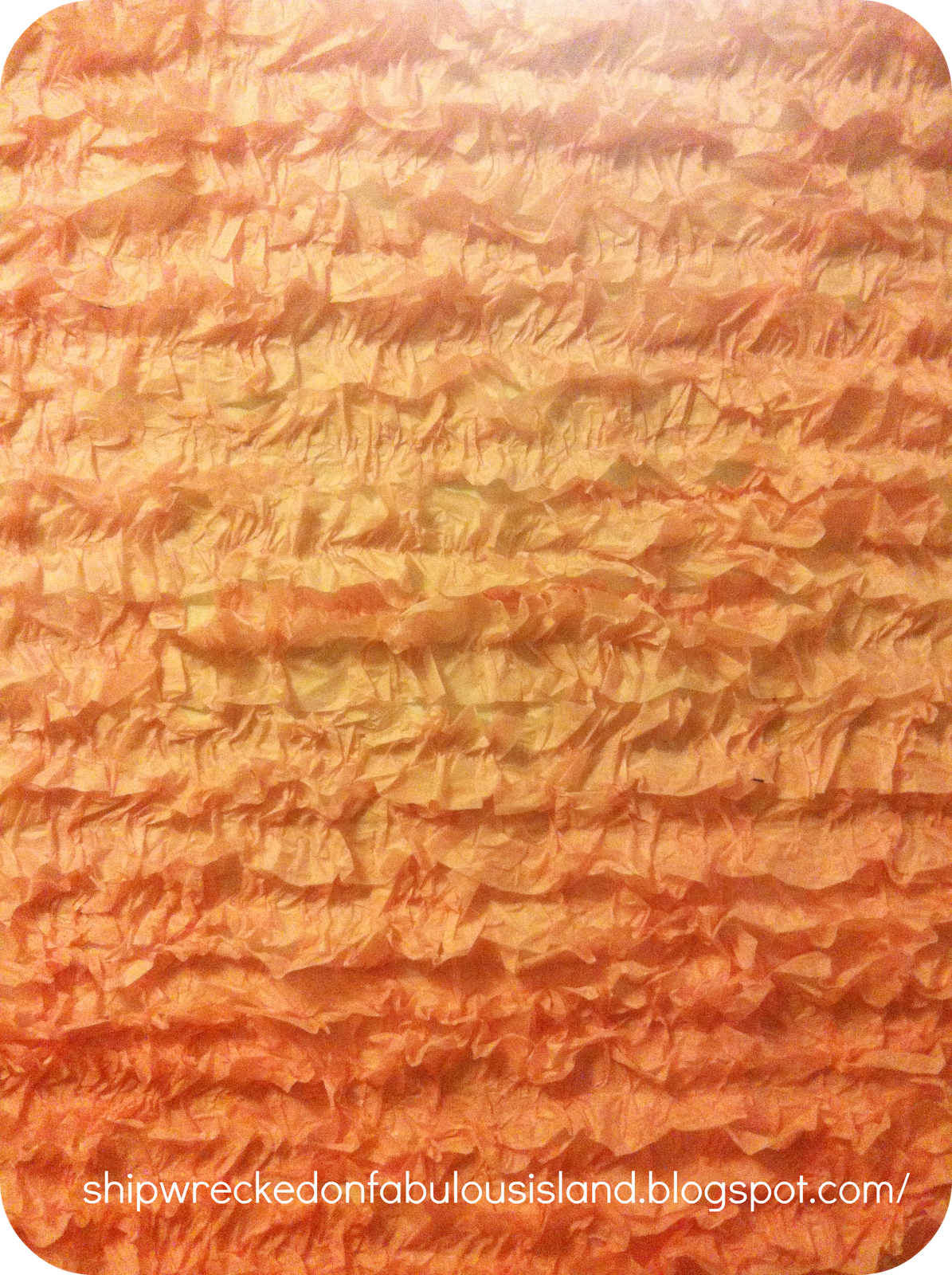 Ruffle Backdrop Tutorial | Shipwrecked on Fabulous Island